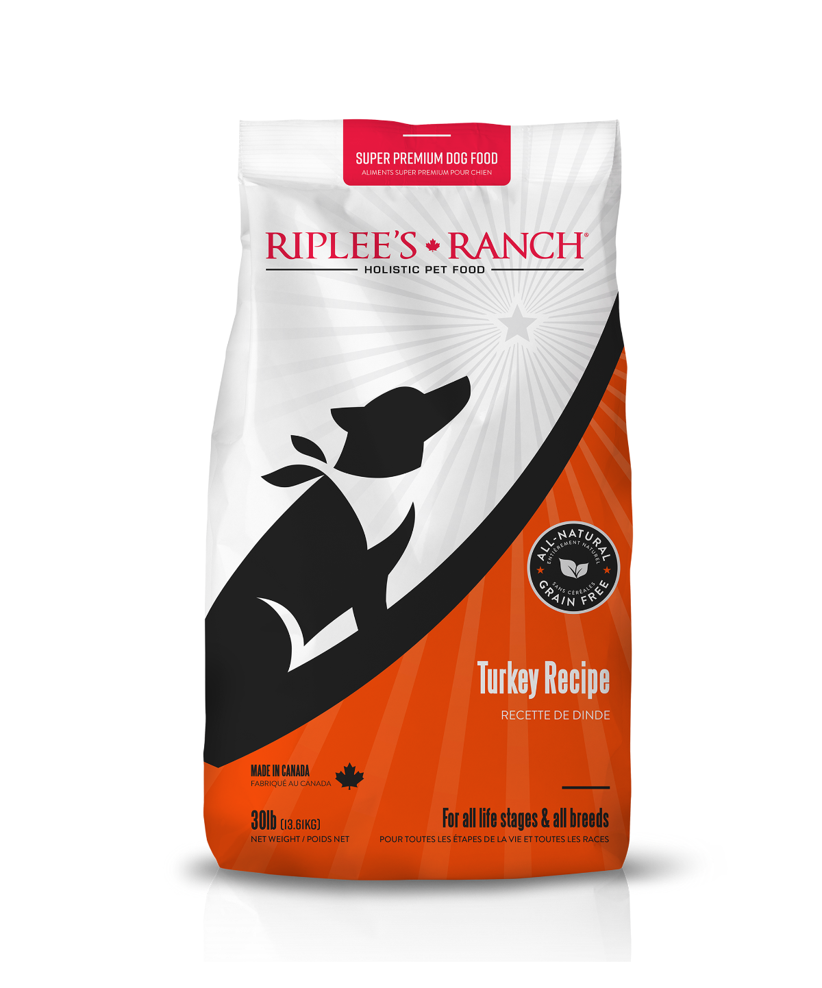 Turkey Recipe Dog Food - 30lb Bag – Buy Canadian Group Inc.